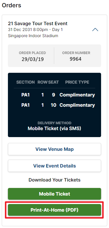 Ticket Delivery FAQs – Ticketek Singapore